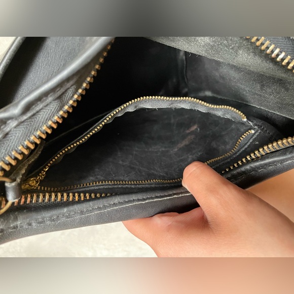 Coach | Bags | Coach Vintage Legacy Zip Black Handbag Shoulder ...